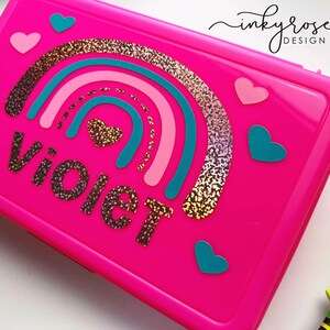 Plastic Pencil Box for Girls, Pencil Case Cute Personalized School ...