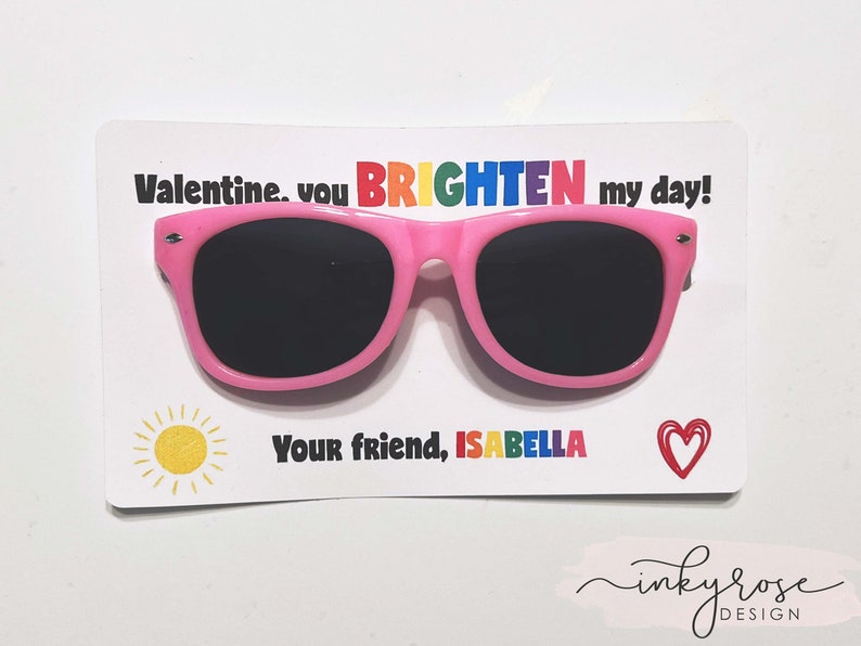 Sunglasses Valentines Day Cards PRINTABLE Valentines Day - Etsy
