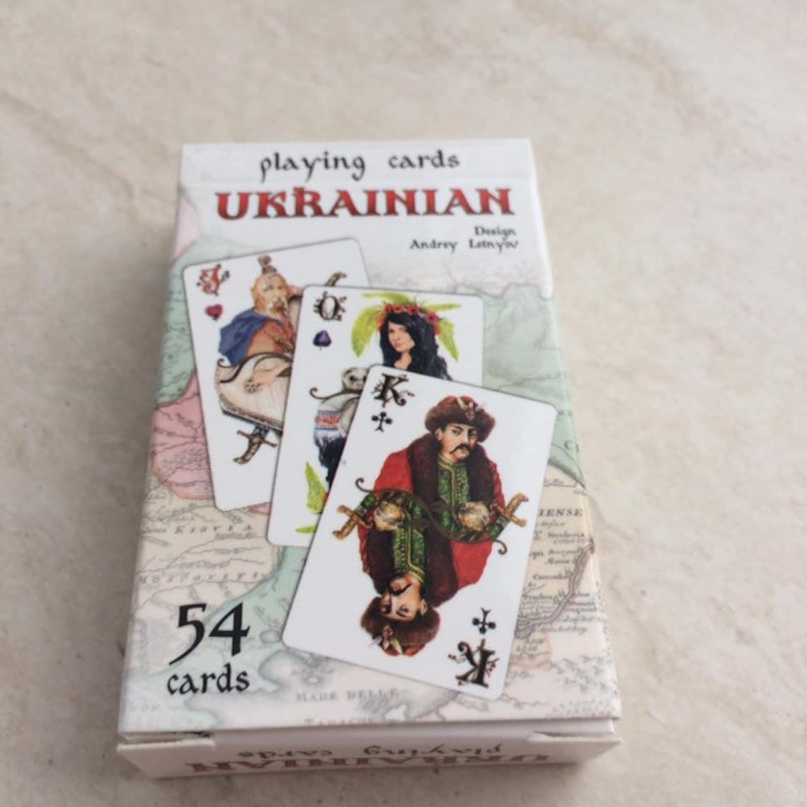 Vintage playing cards Ukrainian theme Cossacks Ukrainian | Etsy