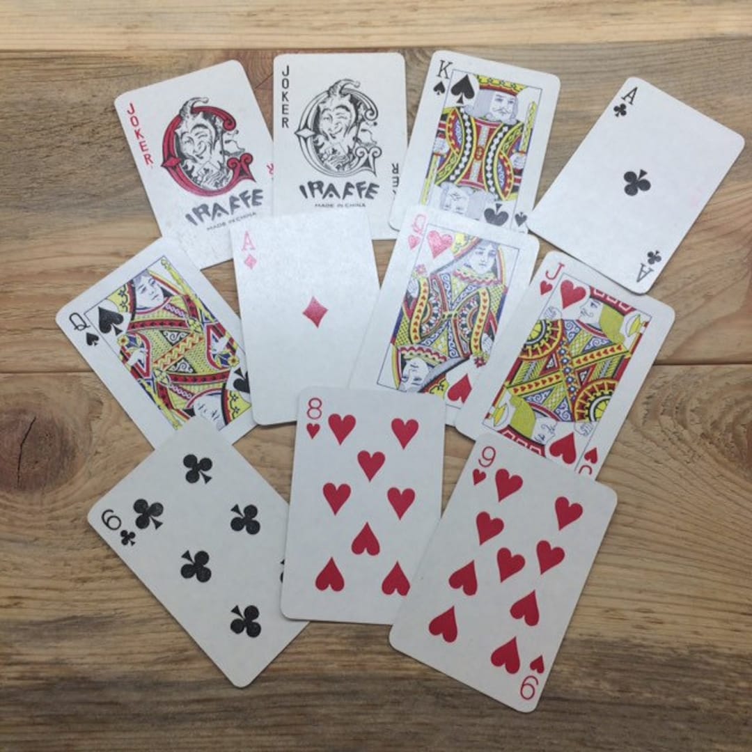 Modern Playing Cards, Traditional Chinese Deck of Cards, Giraffe ...