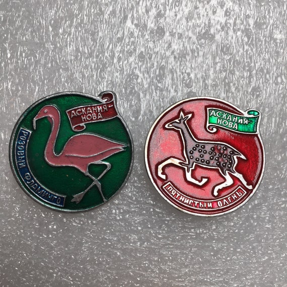 Soviet badges, Birds, Animal, Fauna, Vintage collecti… - Gem