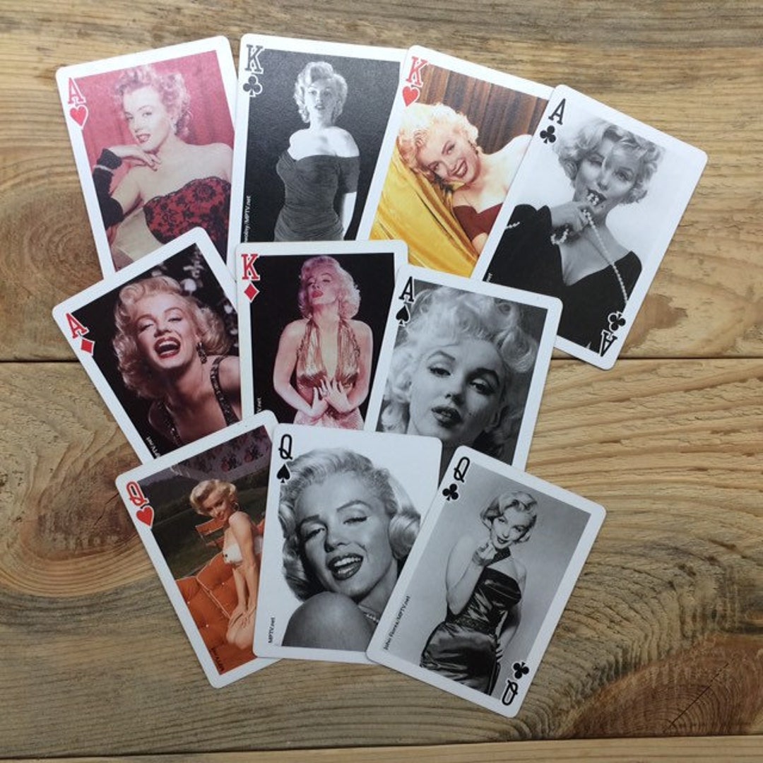 Marilyn Monroe Pinup Playing Cards, Gift for Christmas, Marilyn Monroe ...