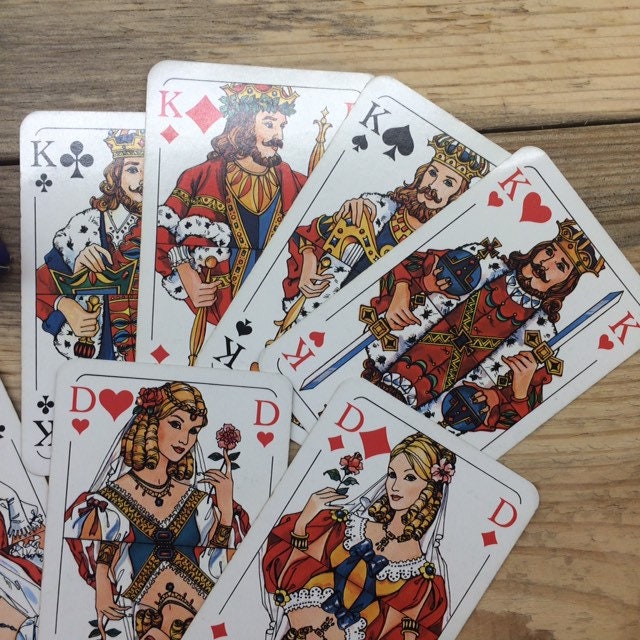 Vintage Playing Cards German Decks SKAT Vintage Playing - Etsy