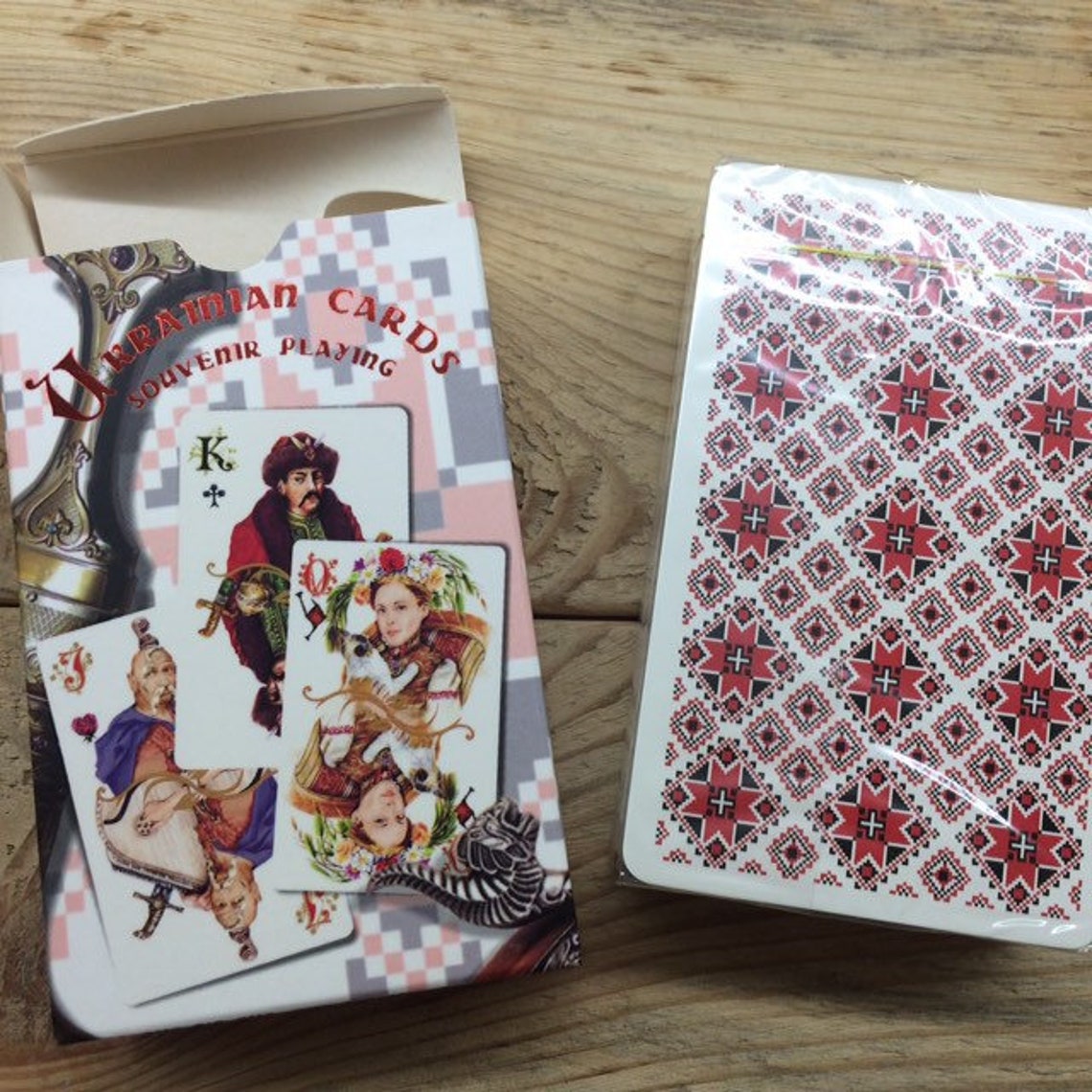 Vintage playing cards Ukrainian theme Cossacks Ukrainian | Etsy