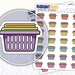 Laundry Basket Icon Sticker Clothes Hamper Planner Sticker | Etsy