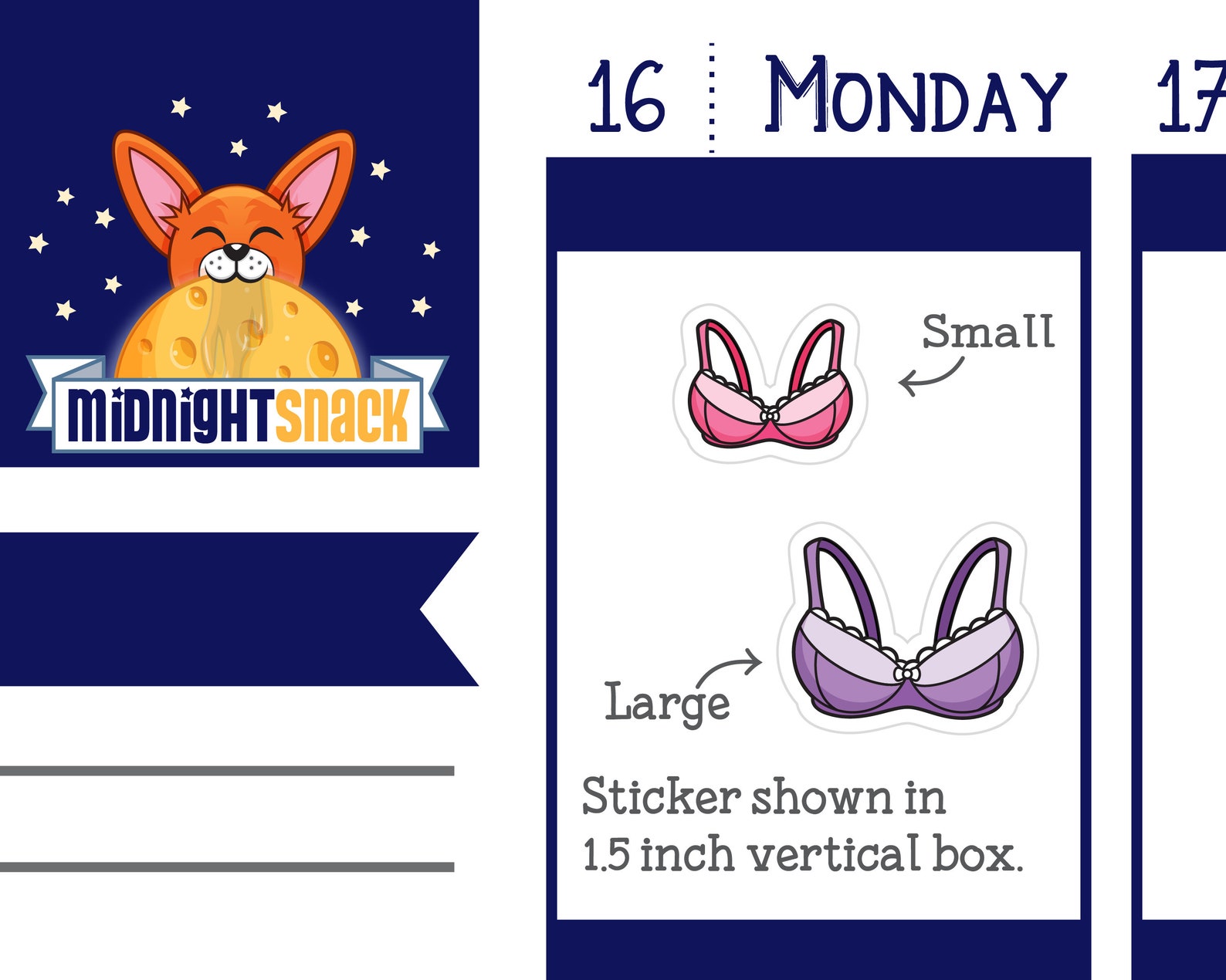 Breast Exam Planner Stickers | Bra Icon Stickers - Etsy