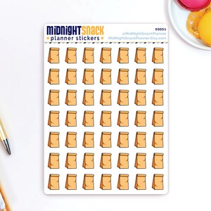 Packed Lunch Icon Stickers | Make Lunch Planner Stickers | Brown-bag ...