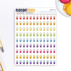 Medicine Planner Stickers | Pill Icon Sticker | Prescription Refill ...