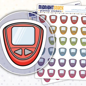 Diabetic Planner Stickers | Glucose Meter Icon Sticker | Blood Sugar ...