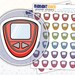 Diabetic Planner Stickers Glucose Meter Icon Sticker Blood - Etsy