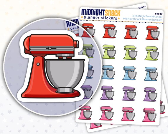 Stand Mixer Icon Stickers Baking Planner Stickers Meal | Etsy