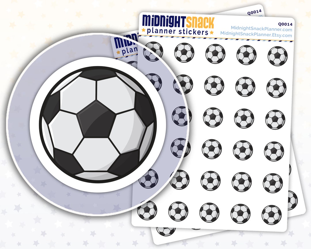 Soccer Ball Icon Stickers | Football Practice Planner Stickers | Home ...