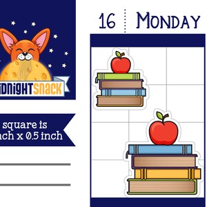 Homework Icon Stickers | Assignment Reminder Planner Stickers | School ...