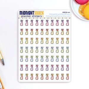 Spray Bottle Icon Stickers | Spring Cleaning Planner Stickers | Mist ...