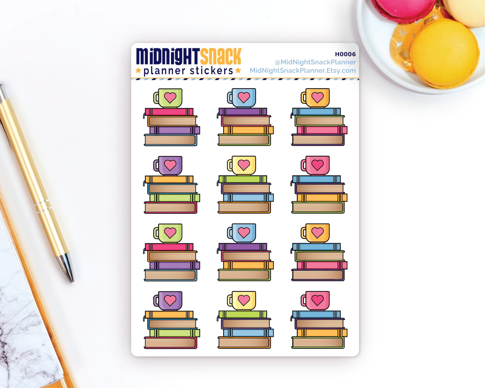 Reading Planner Stickers Book Club Icon Stickers Books and Coffee - Etsy