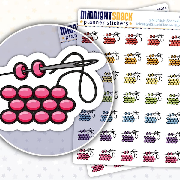Beading Planner Stickers - Etsy