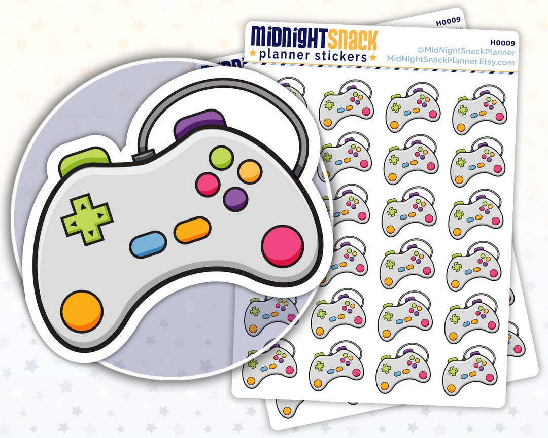 Video Game Planner Stickers | Game Controller Icon Stickers - Etsy Canada