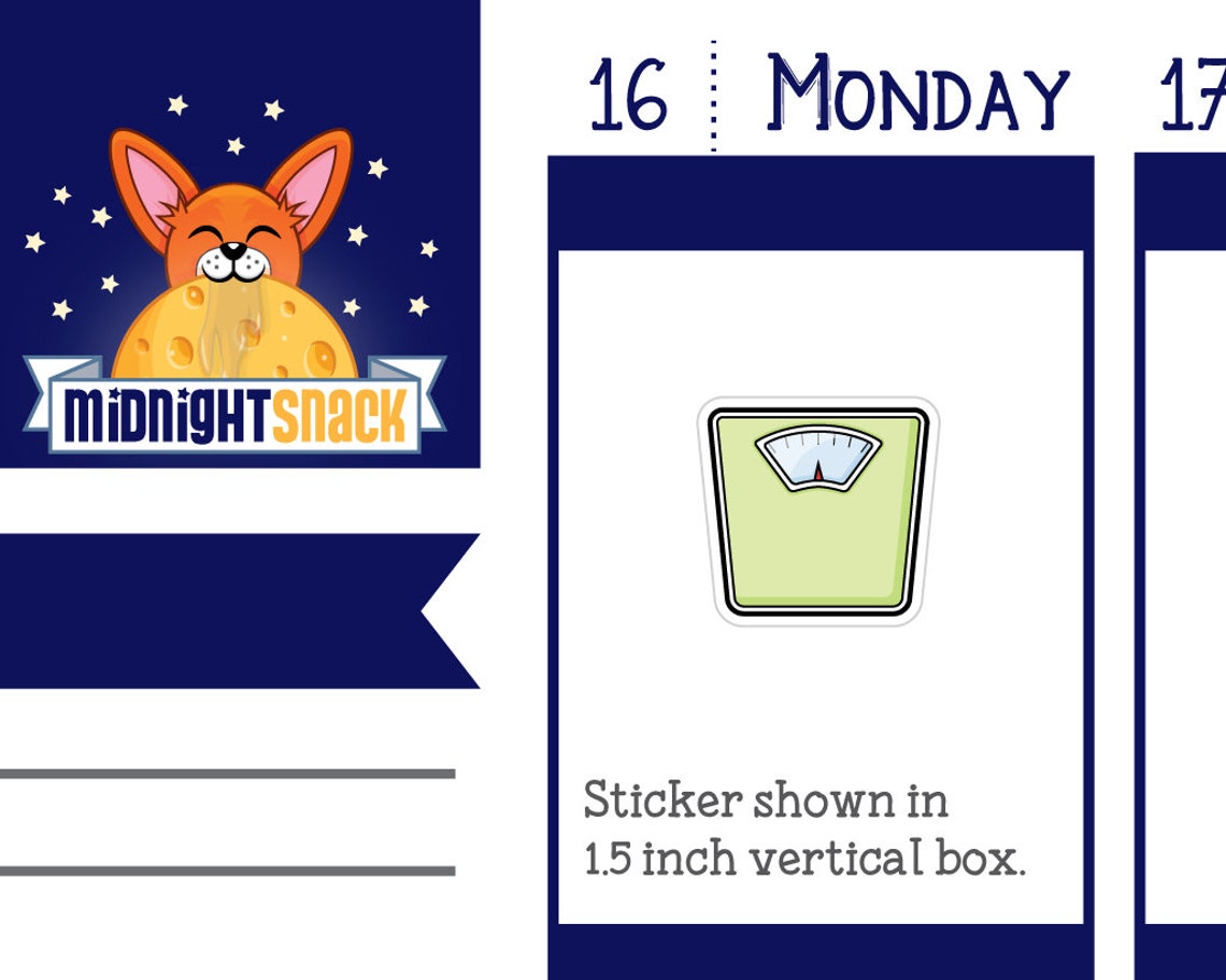 Weight Loss Planner Stickers Scale Icon Stickers Weight | Etsy