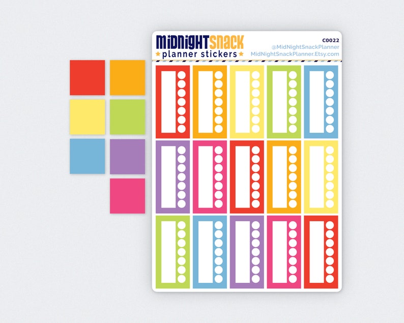 Multicolored Habit Tracker Rainbow Daily Planner Functional | Etsy