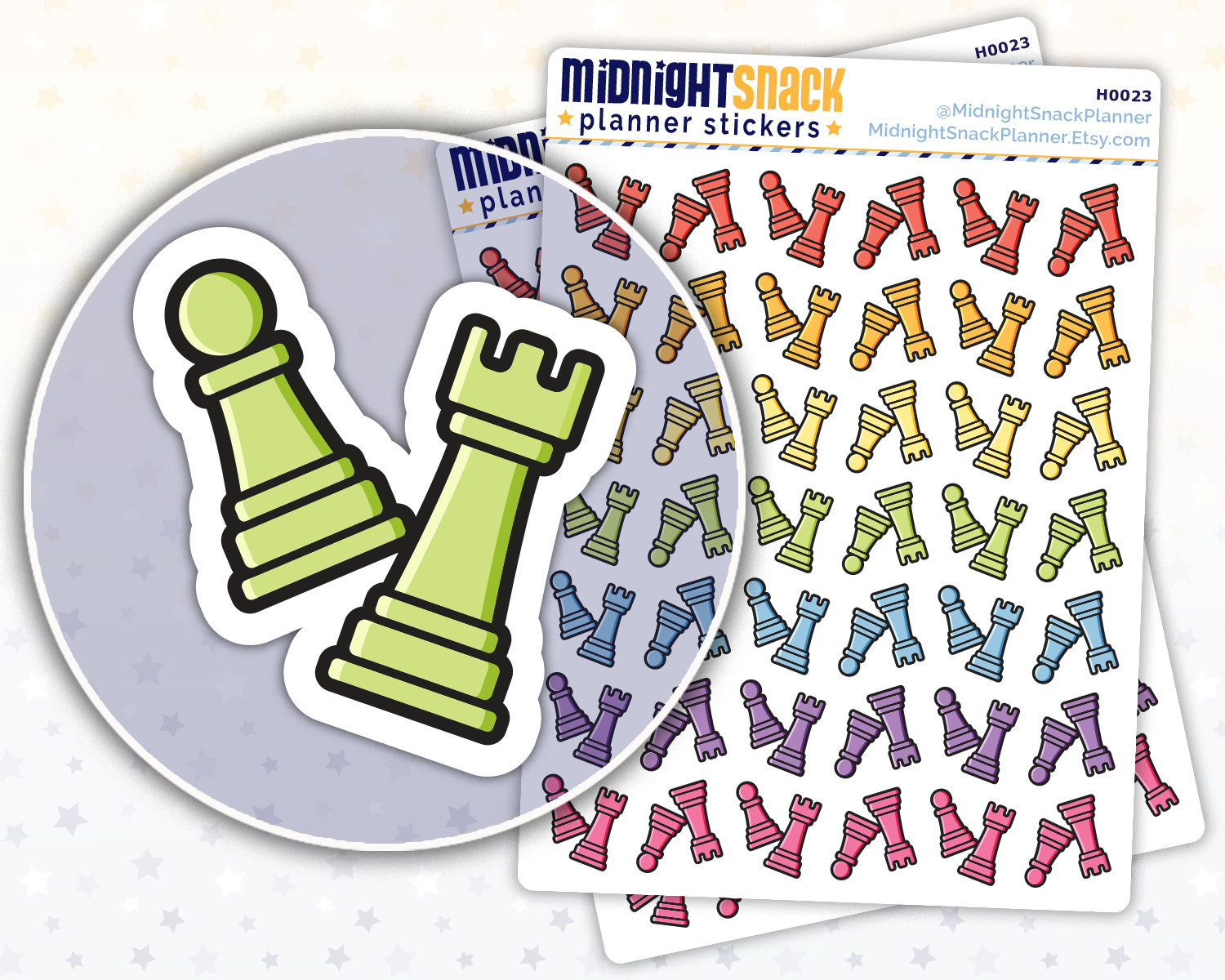 Chess Pieces Icon Stickers Chess Tournament Planner Stickers | Etsy