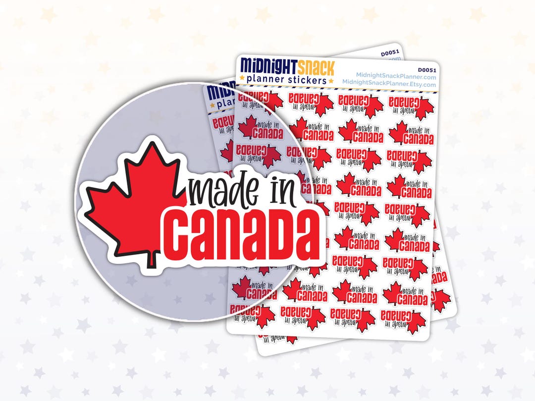 Made in Canada Stickers | COO Sticker for Shipping | CUSMA Labels - Etsy
