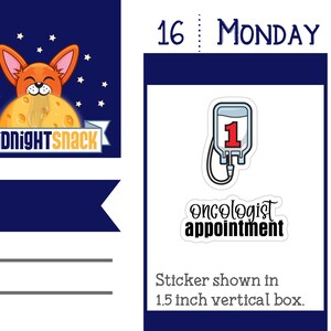 Chemotherapy Treatment and Countdown Planner Stickers | Chemo Cancer ...