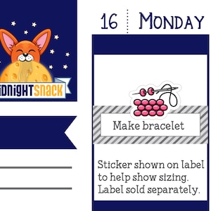 Jewellery and Bead Work Planner Stickers | Beading Icon Stickers ...