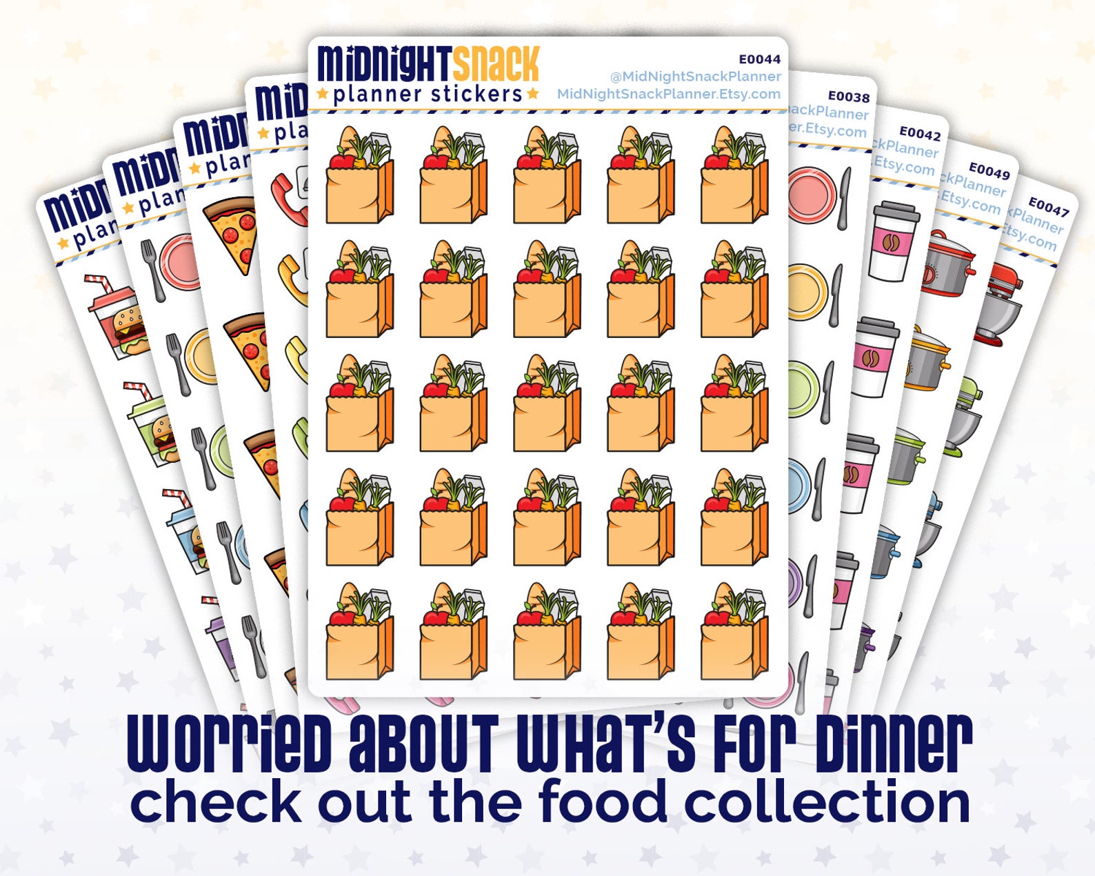 Packed Lunch Icon Stickers Make Lunch Planner Stickers | Etsy