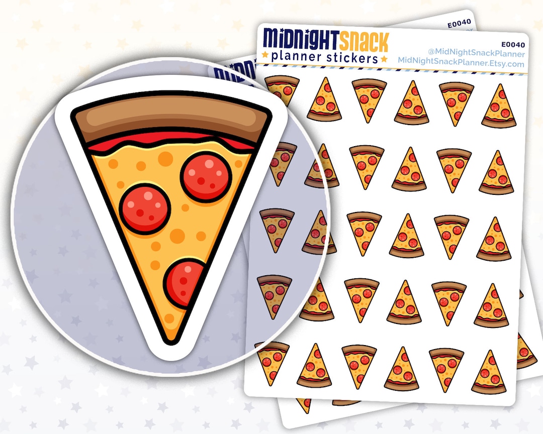 Order Pizza Icon Stickers | Pizza Delivery Planner Stickers | Meal ...