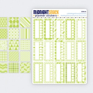 Green Patterned Habit Tracker Daily Planner Functional | Etsy