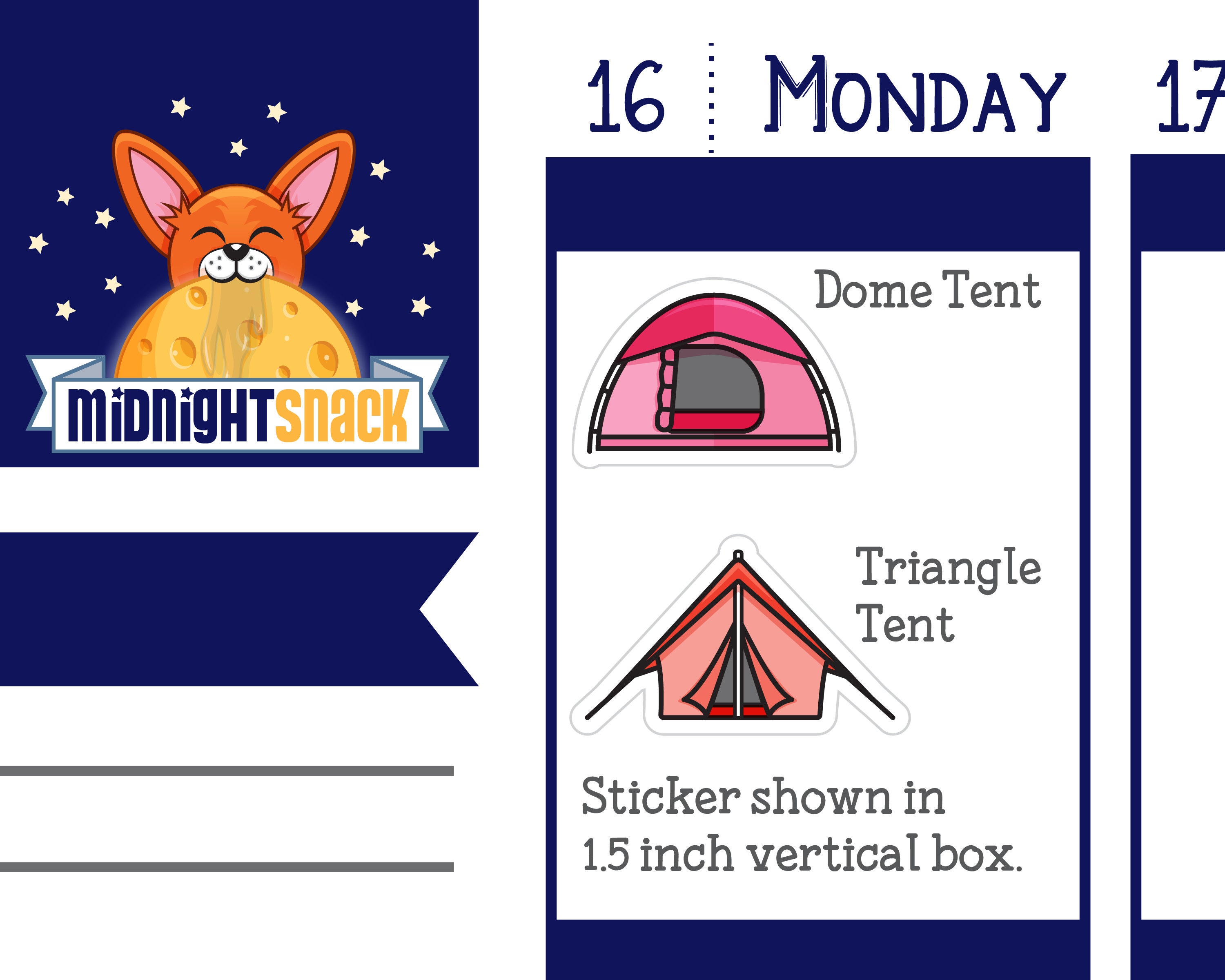 Camping Trip Tent Icon Stickers Tenting Planner Stickers - Etsy Canada
