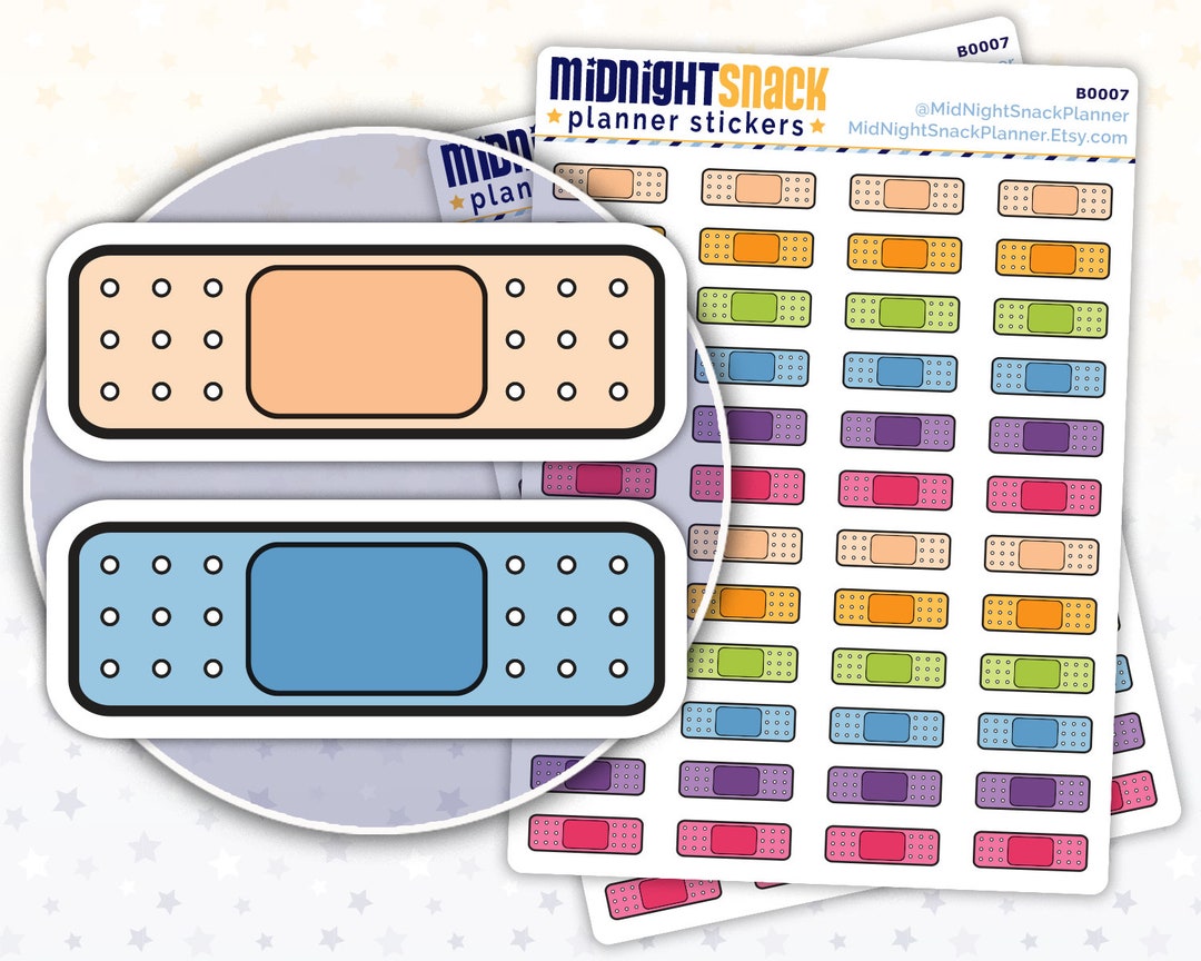 Bandage Planner Stickers | Change Band-aid Icon Stickers - Etsy
