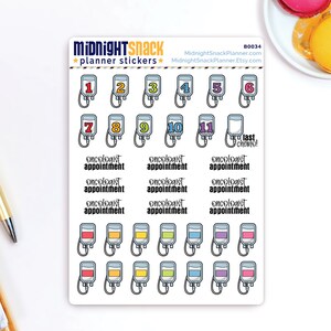 Chemotherapy Treatment and Countdown Planner Stickers | Chemo Cancer ...