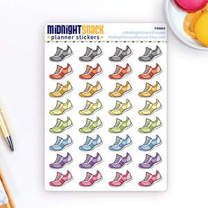 Jogging Planner Stickers | Running Shoe Icon Sticker | Cardio Planner ...