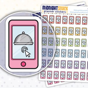 Order Food Online Icon Stickers | Food Delivery Planner Stickers | Meal ...