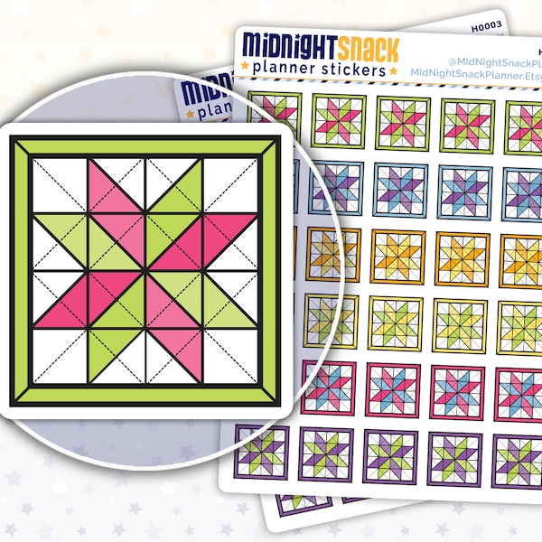 Quilting Stickers - Etsy