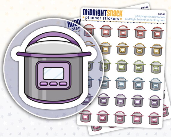 Instant Pot Icon Stickers Cooking Reminder Planner Stickers | Etsy