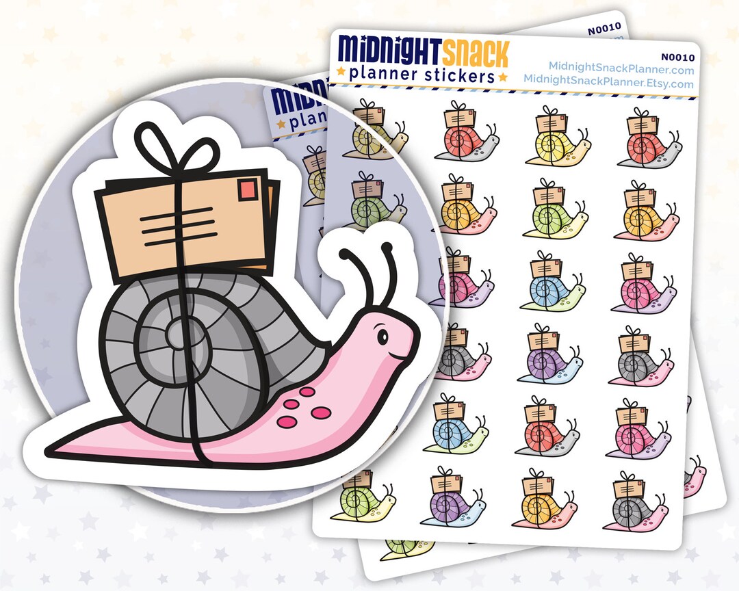 Snail Mail Icon Stickers | Happy Mail Delivery Planner Stickers | Mail ...