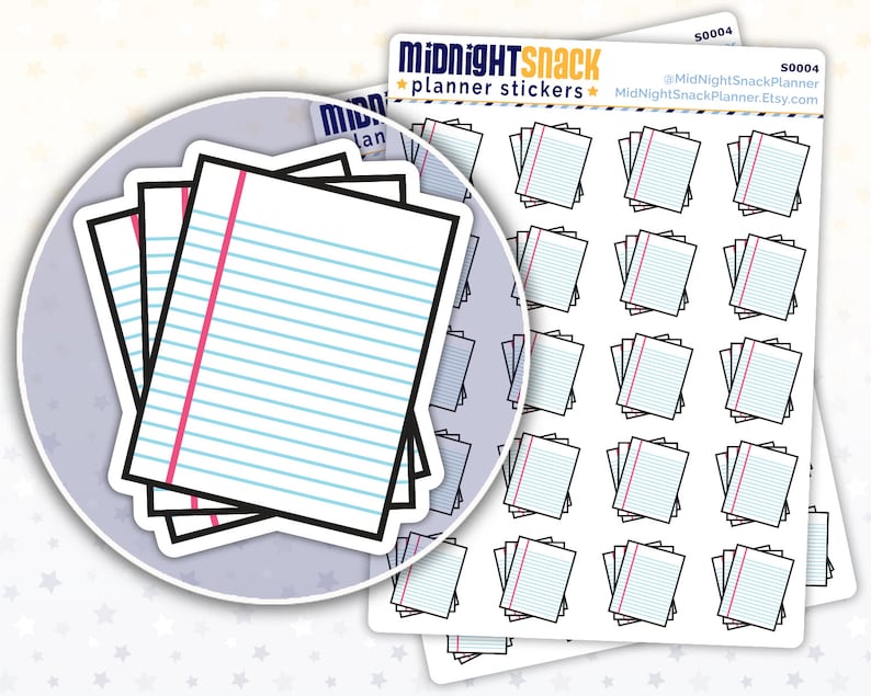 Homework Assignment Planner Stickers Essay Writing Icon | Etsy