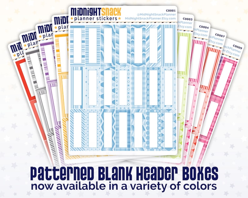 Plaid Multi Colored Quarter Boxes Blank Header Functional - Etsy