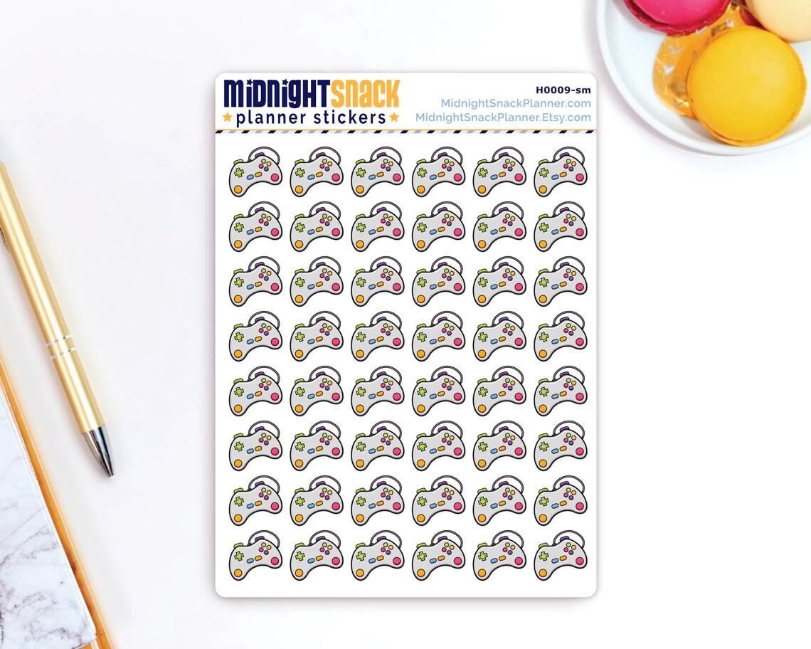 Video Game Planner Stickers Game Controller Icon Stickers | Etsy