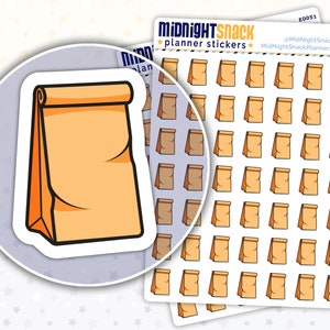 Packed Lunch Icon Stickers | Make Lunch Planner Stickers | Brown-bag ...