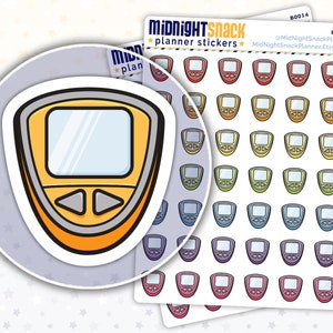 Diabetic Planner Stickers | Glucose Meter Icon Sticker | Blood Sugar ...