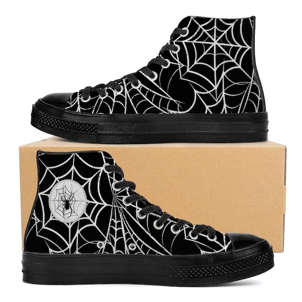 Converse Shoes Spider Web - Etsy