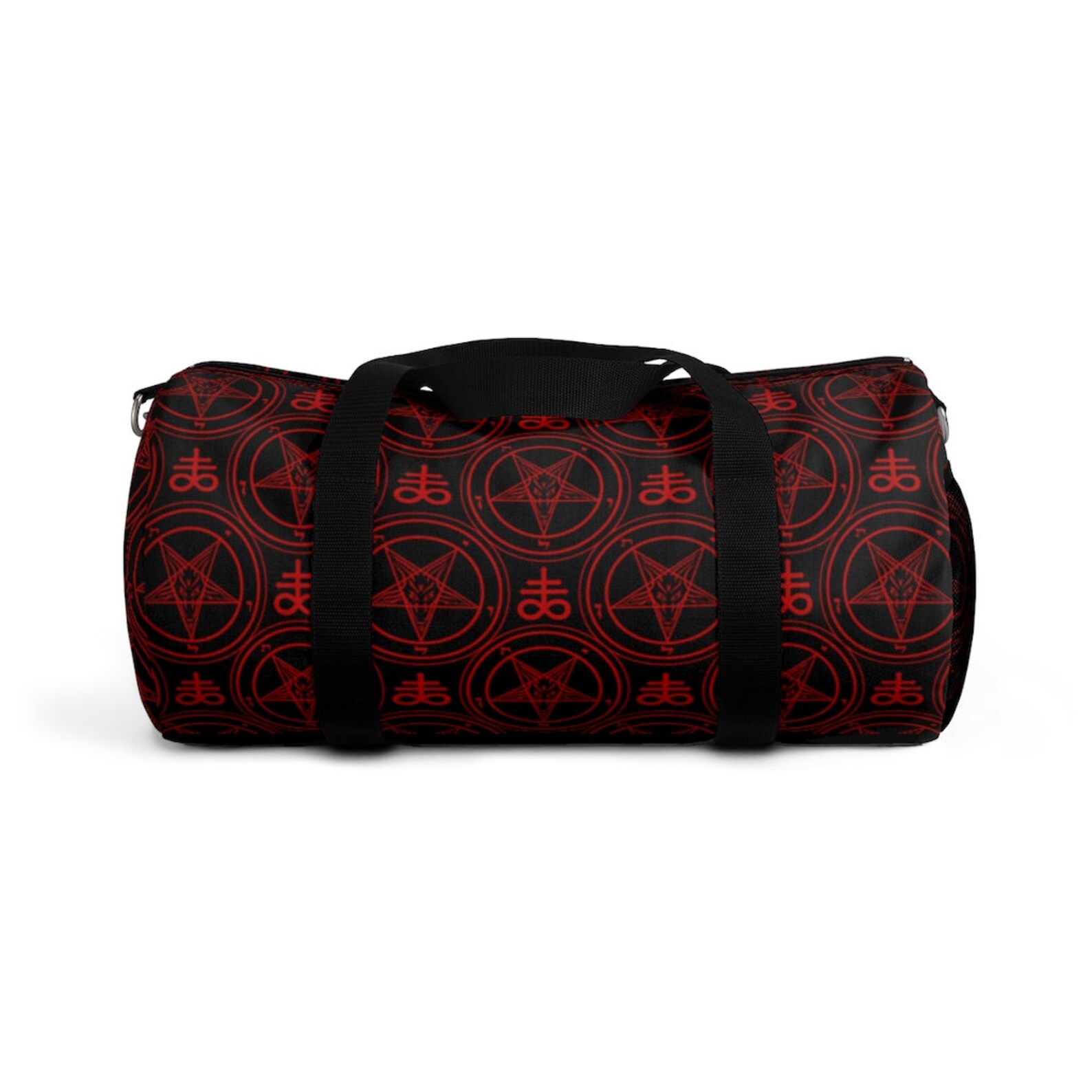 Red Baphomet Leviathan Cross Pattern Duffel Bag | Etsy