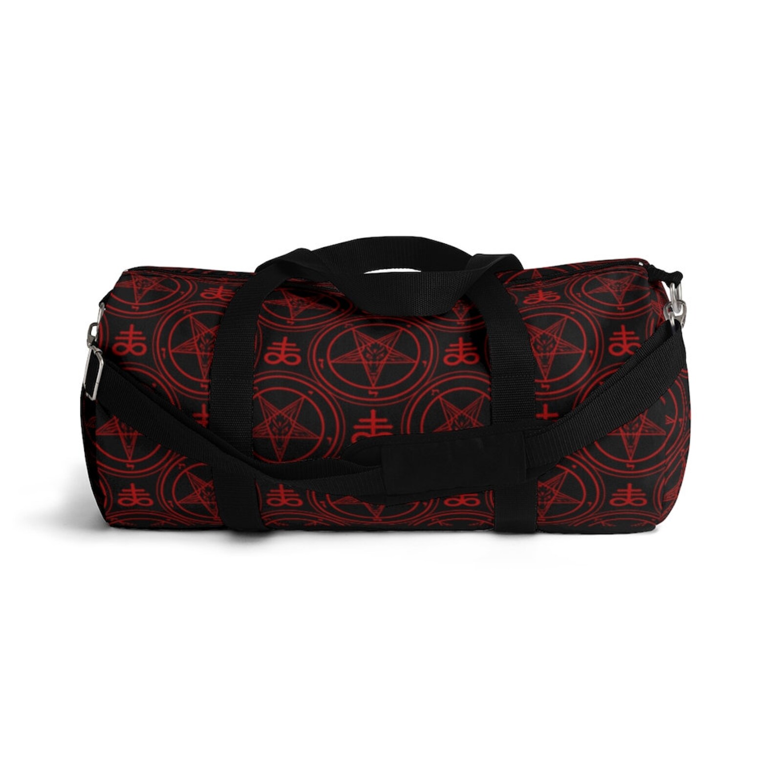 Red Baphomet Leviathan Cross Pattern Duffel Bag | Etsy