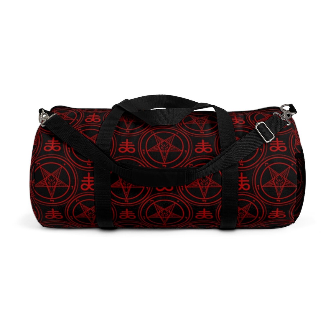 Red Baphomet Leviathan Cross Pattern Duffel Bag | Etsy