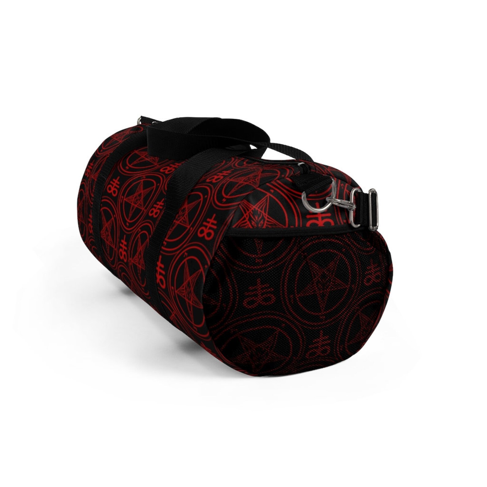 Red Baphomet Leviathan Cross Pattern Duffel Bag - Etsy