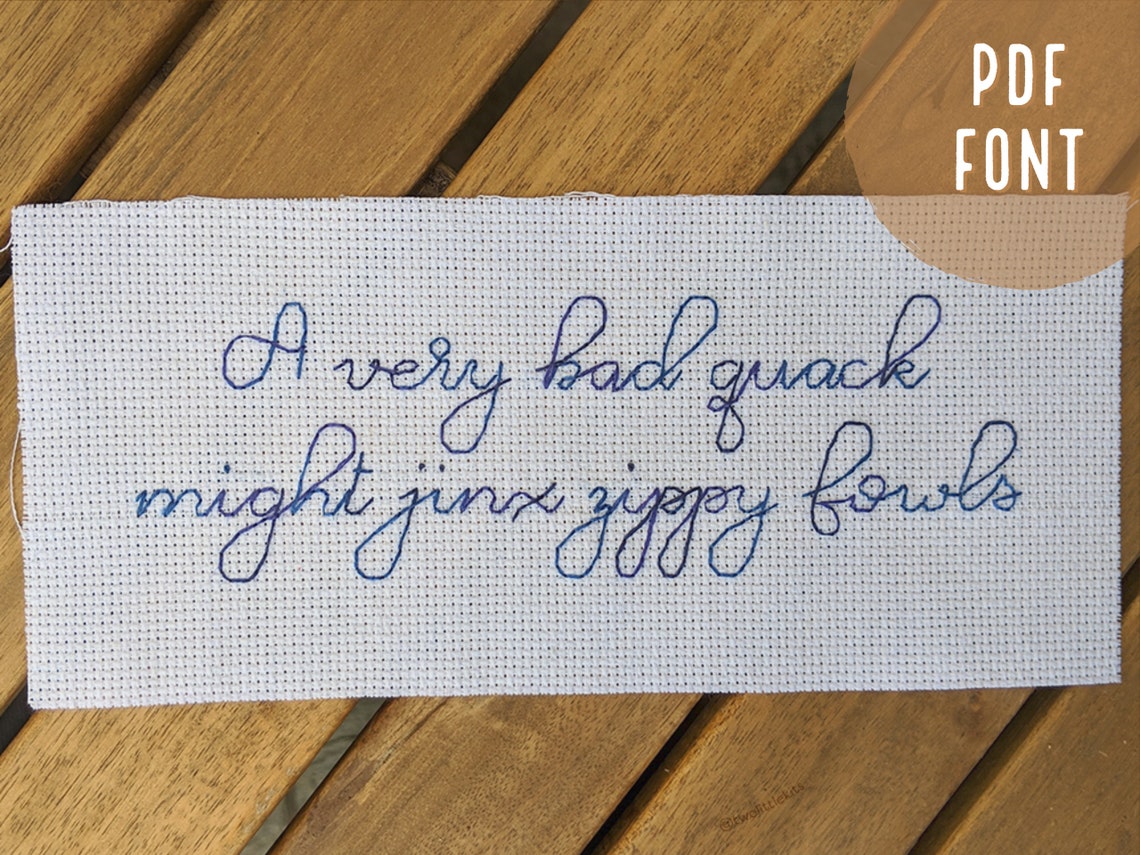Font daphne Alphabet PDF // Cross-stitch - Etsy