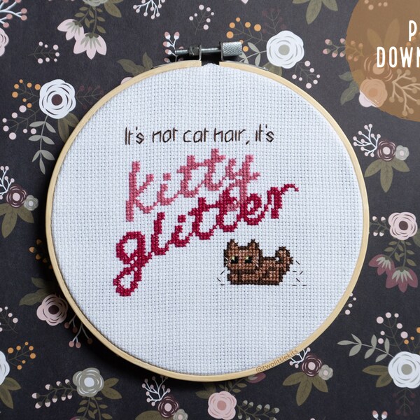 Kitty Cross Stitch - Etsy